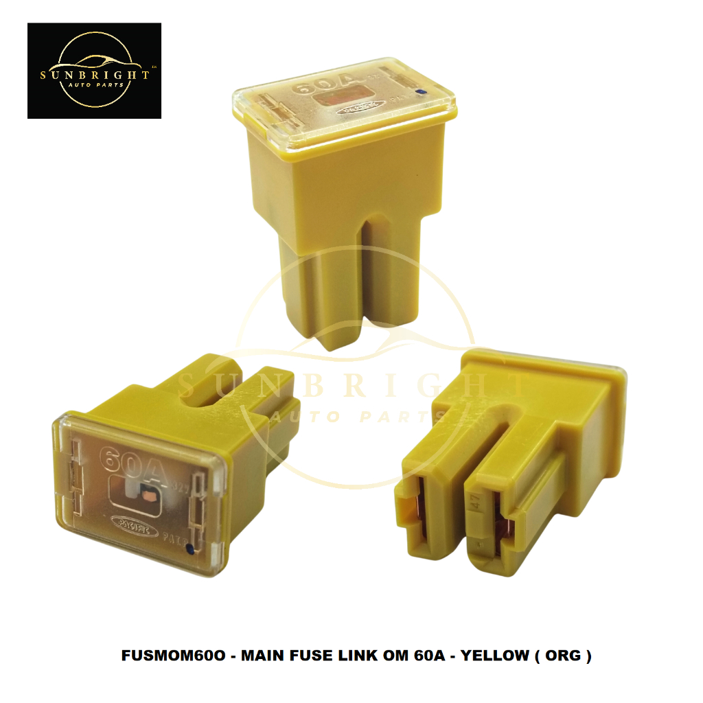 MAIN FUSE LINK OM 60A - YELLOW ( ORG ) | Shopee Malaysia