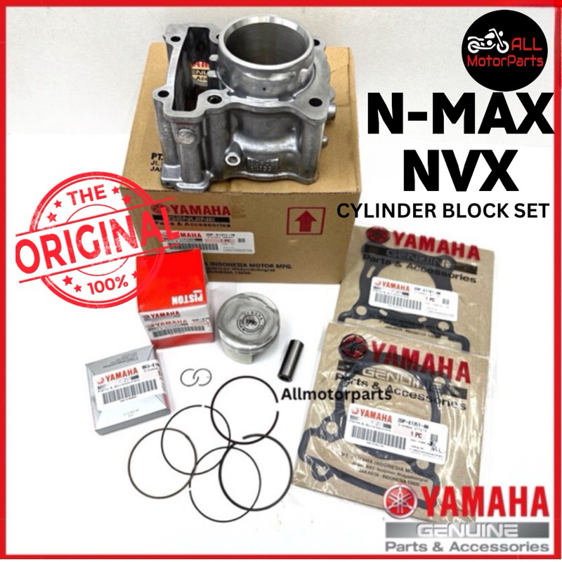 [100% ORI] NMAX N-MAX N MAX NVX V1 CYLINDER BLOCK SET 2DP WB016 [100% ...