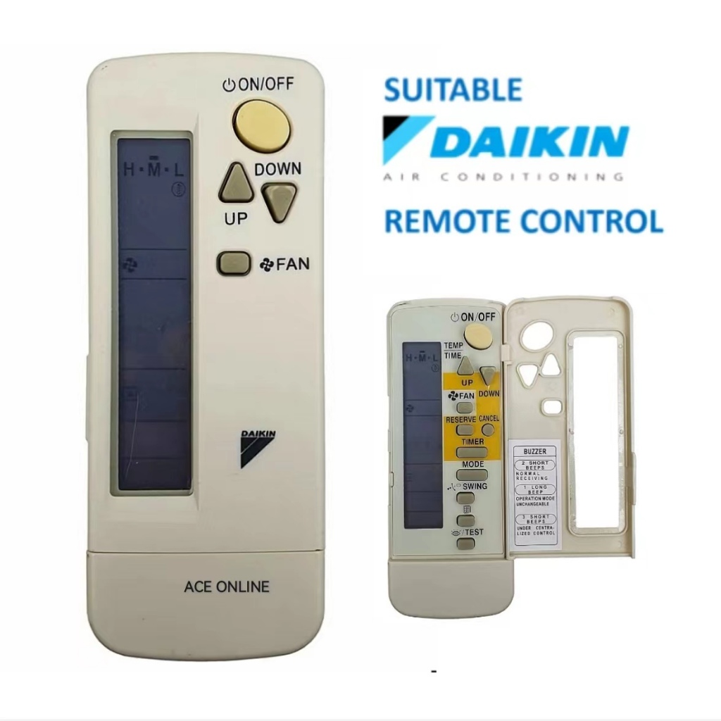 Daikin Air Cond Aircond Air Conditioner OEM Replacement Remote Control ...