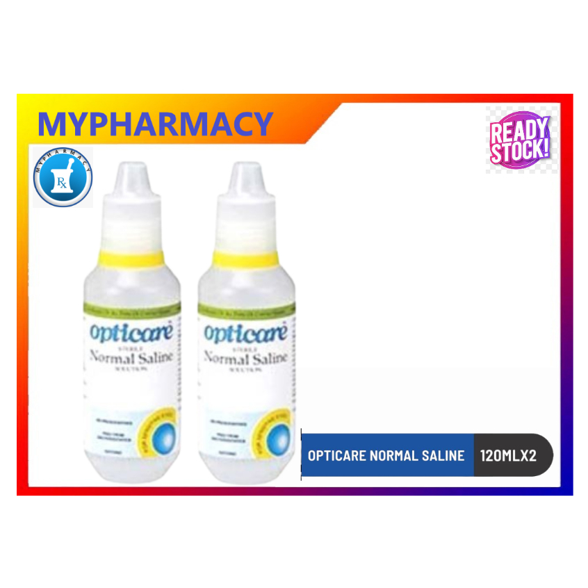 Opticare Normal Saline 120ml x 2 | Shopee Malaysia