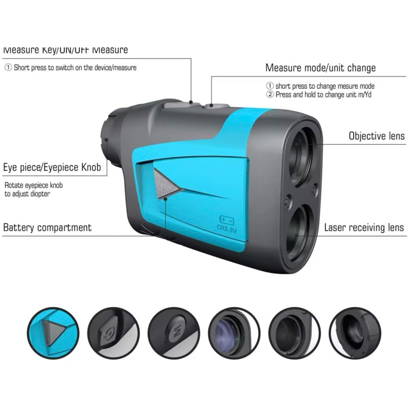 Mileseey Golf Rangefinder PF210 Golf Laser Rangefinder Measurement for ...