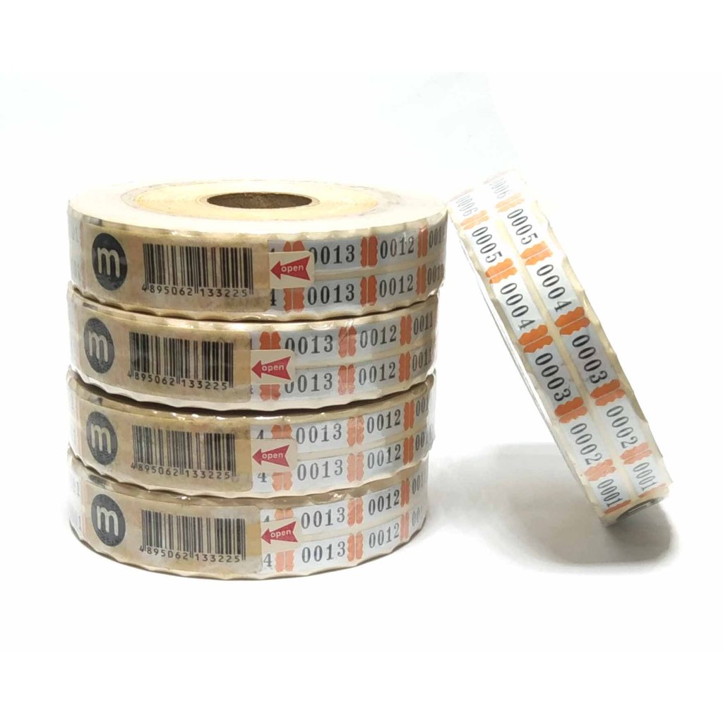 Twin Check Labels Numbering Sticker Roll for film processing and ...