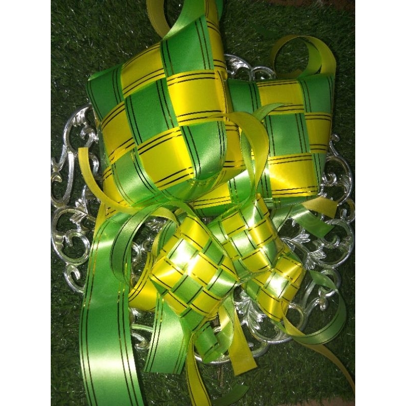 KETUPAT RIBBON PELBAGAI WARNA KETUPAT HIASAN KETUPAT REBEN | Shopee ...