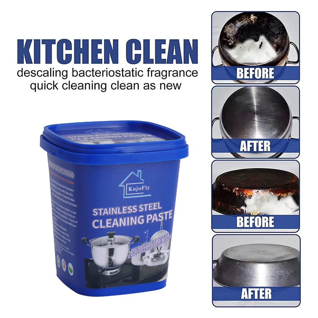 Powerful Stainless Steel Cooker Cleaning Cream House Kitchen Cleaner ...
