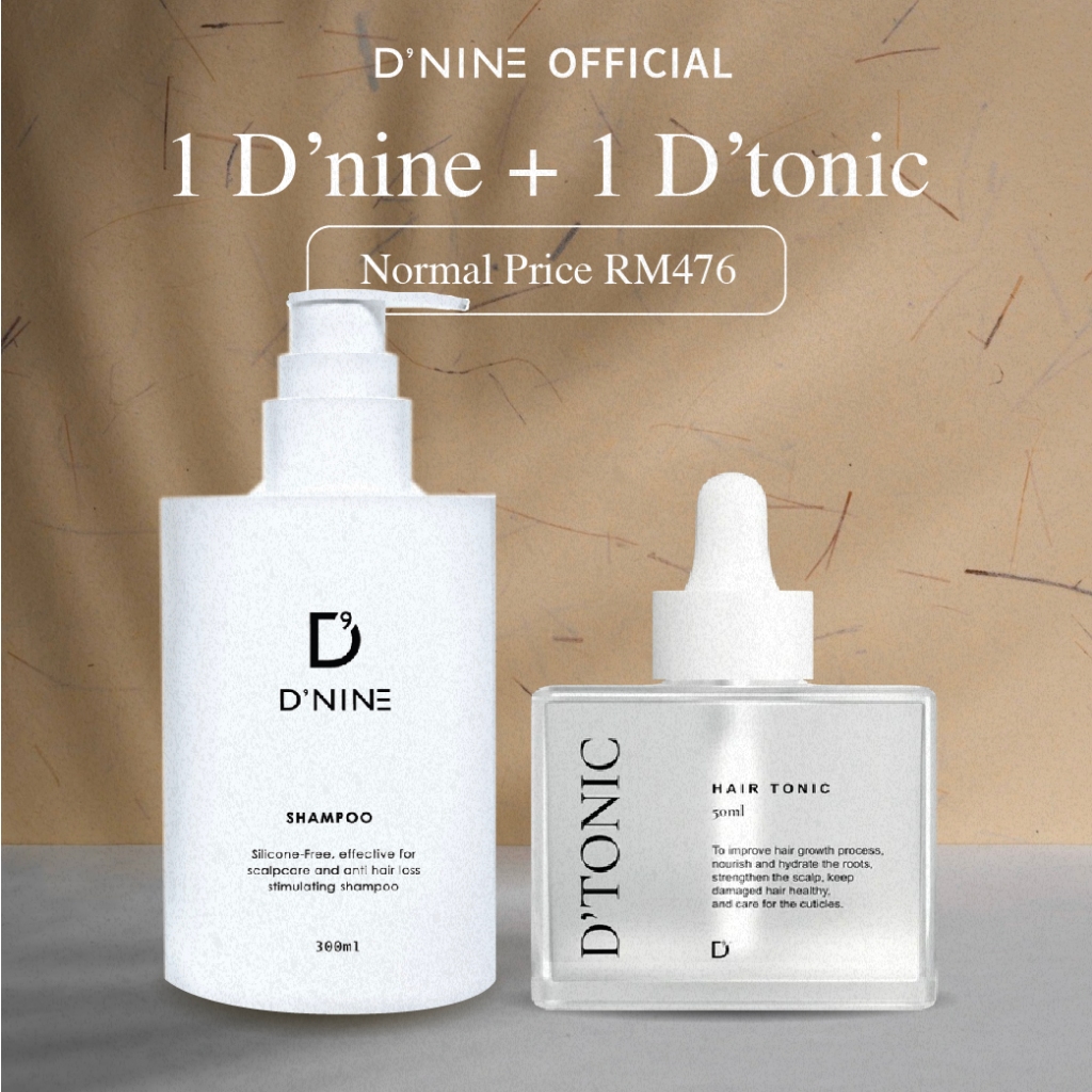 D'NINE™ Dtonic Hair Growth Tonic Booster made in Korea 50ml | Shopee ...