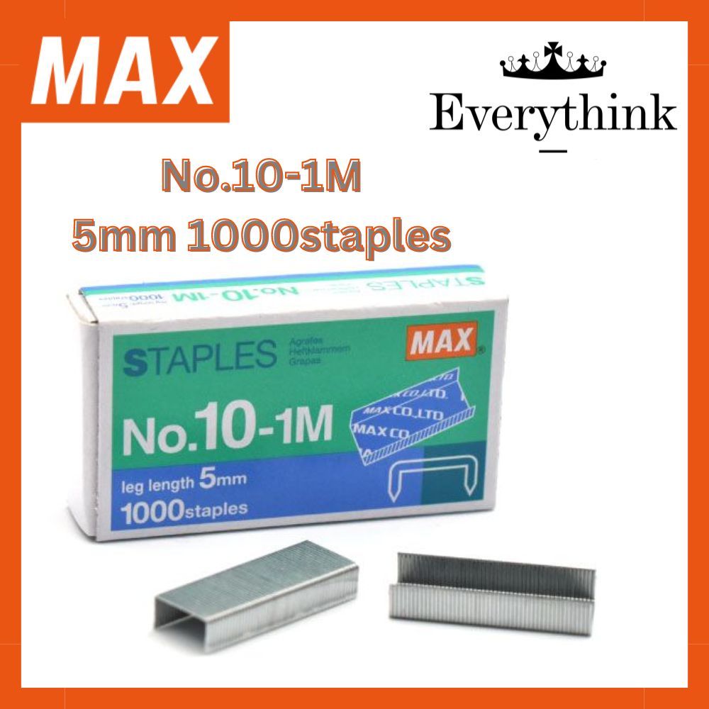 MAX NO.10-1M STAPLES STAPLER BULLET 1000STAPLES PER BOX | Shopee Malaysia
