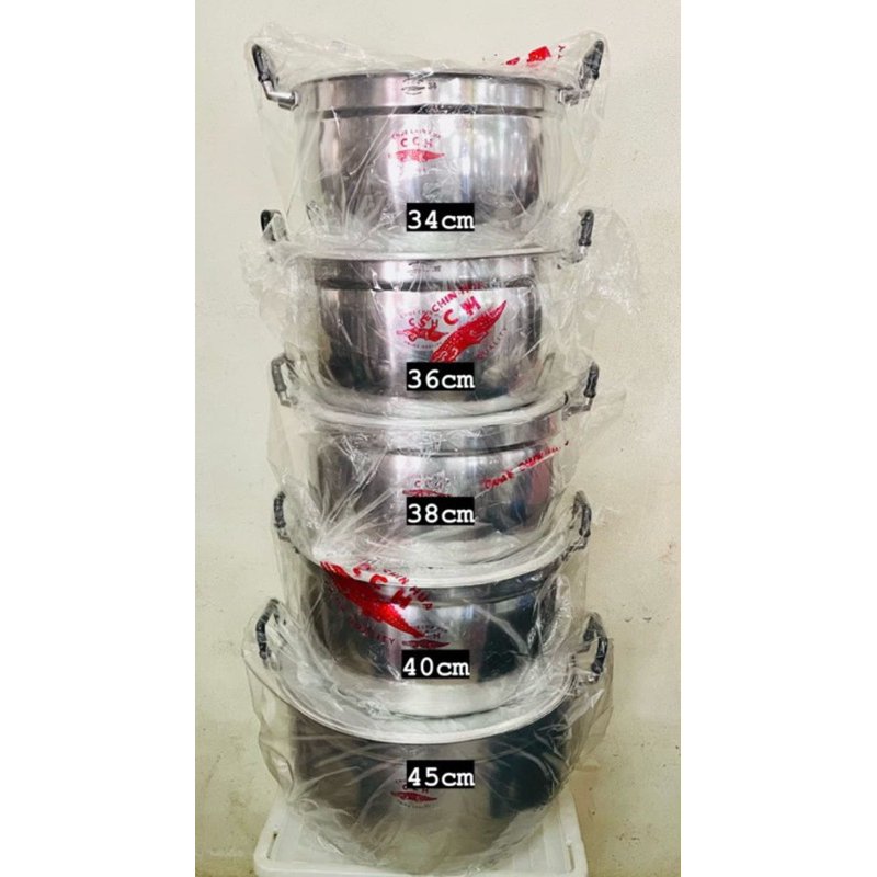 PERIUK CAP BUAYA (CCH) LOOSE ITEM SAIZ BESAR 34/36/38/40/45/Periuk ...