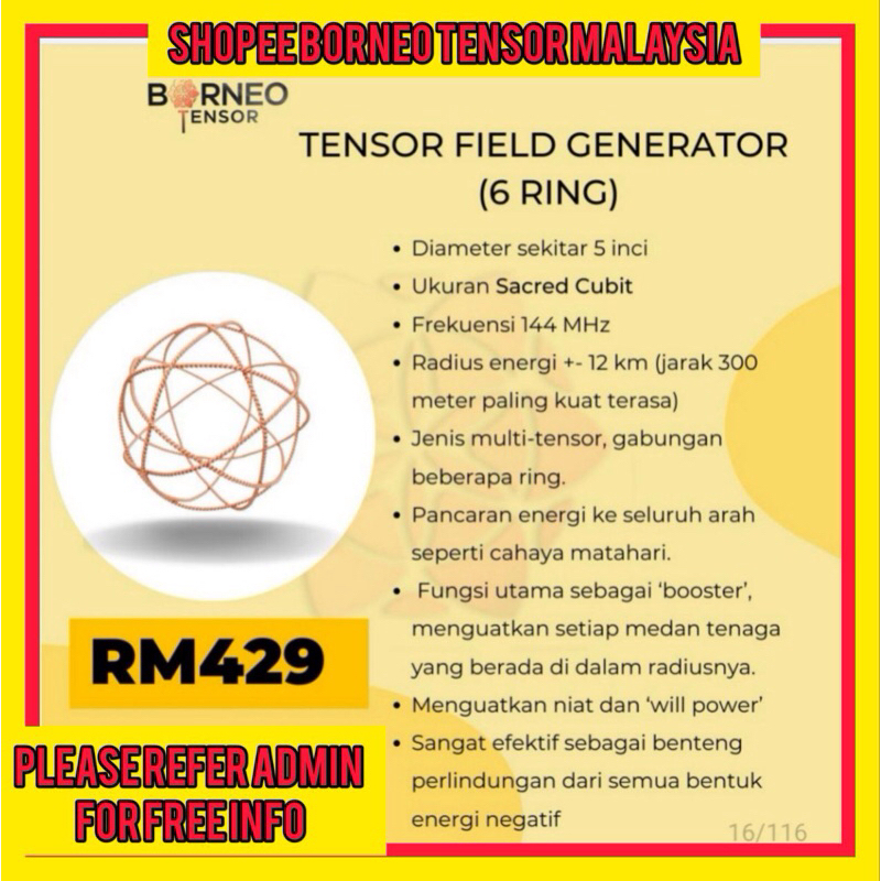 TENSOR FIELD GENERATOR (TFG 6 Ring) I
