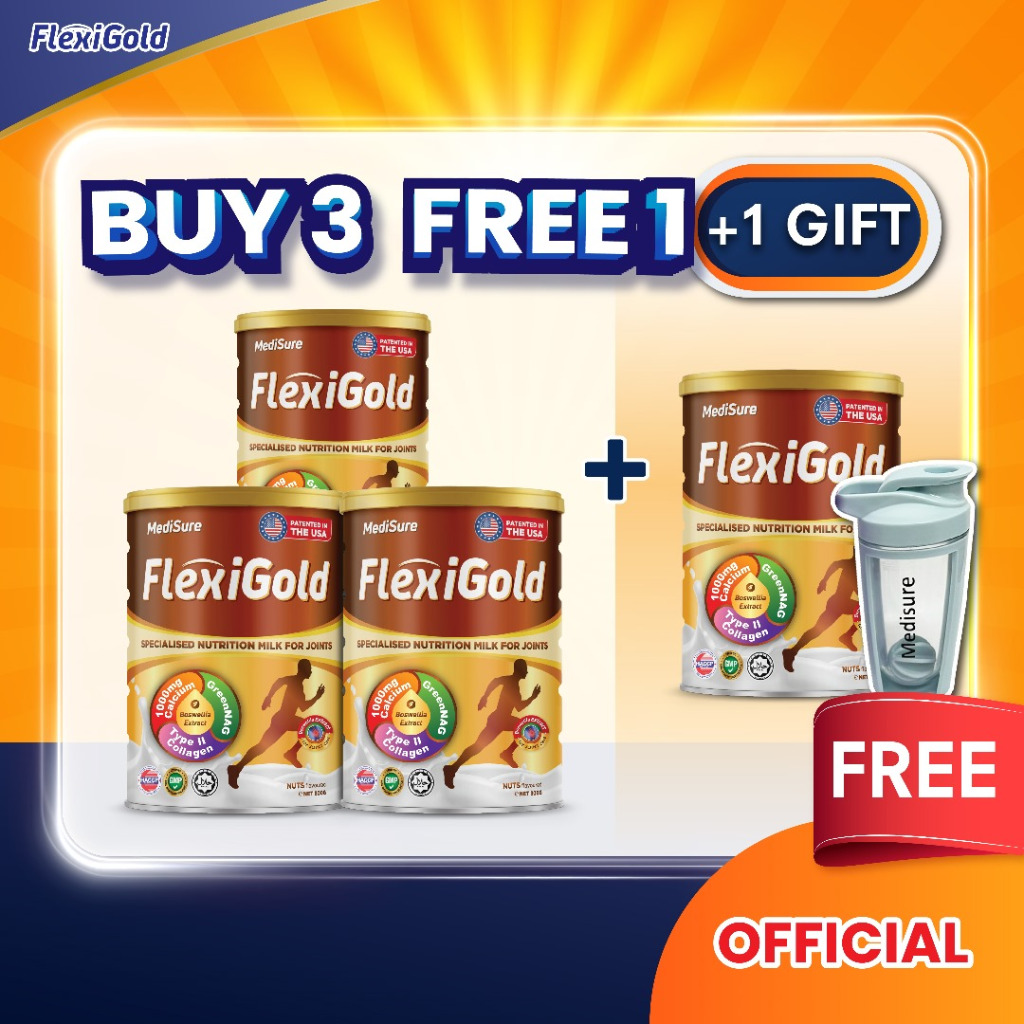 (3 TIN) [ORIGINAL! ] FlexiGold Milk For Bones And Joints 800g | Shopee ...