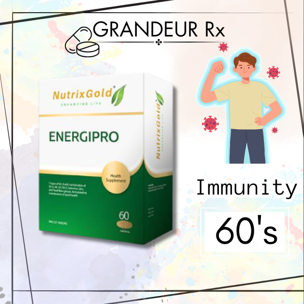 Nutrixgold Energipro wIth Vitamin B Complex Zinc Selenium Yeast Beta ...