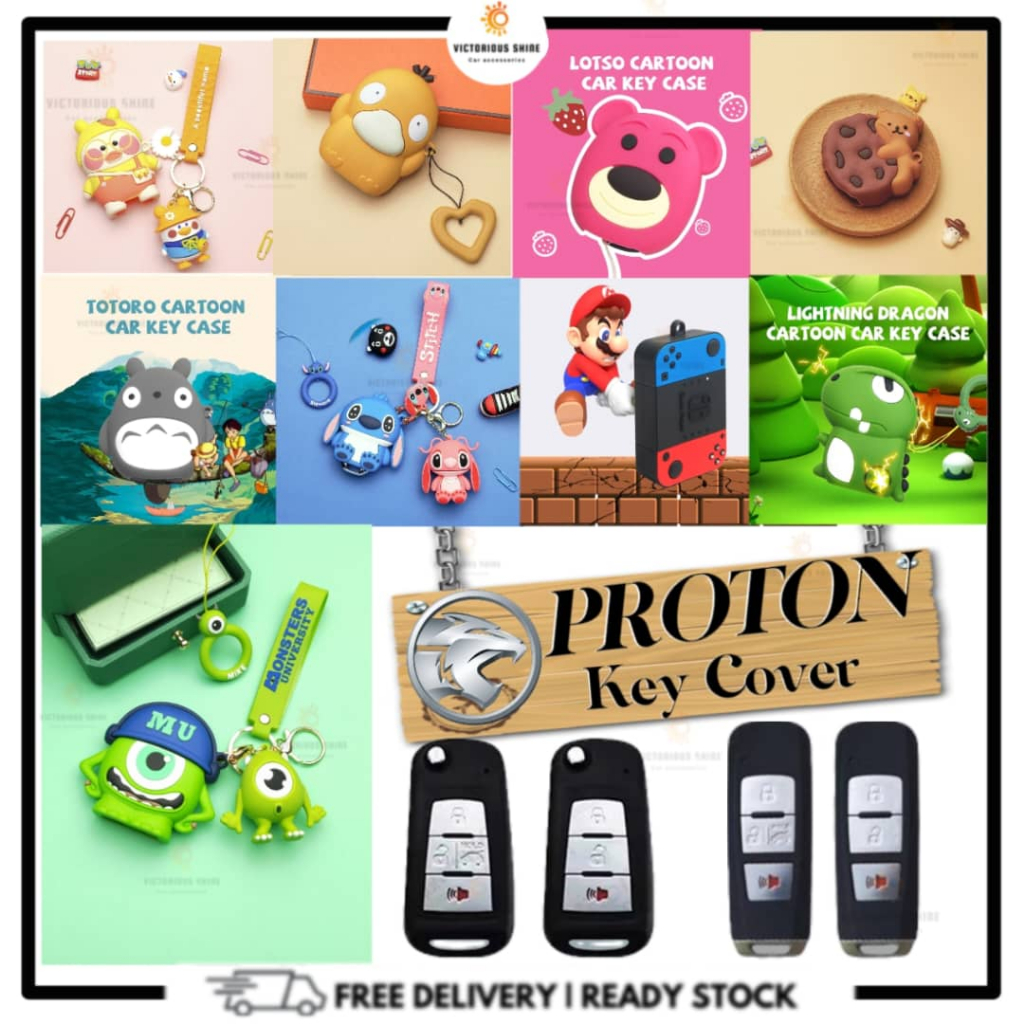 Sarung Kunci Kereta Proton SAGA IRIZ PERSONA Preve Keyless Car Cartoon ...