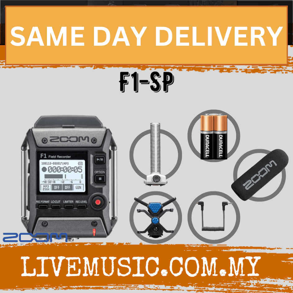 Zoom F1-SP Field Recorder And Shotgun Microphone Mic (F1SP/F1 SP ...