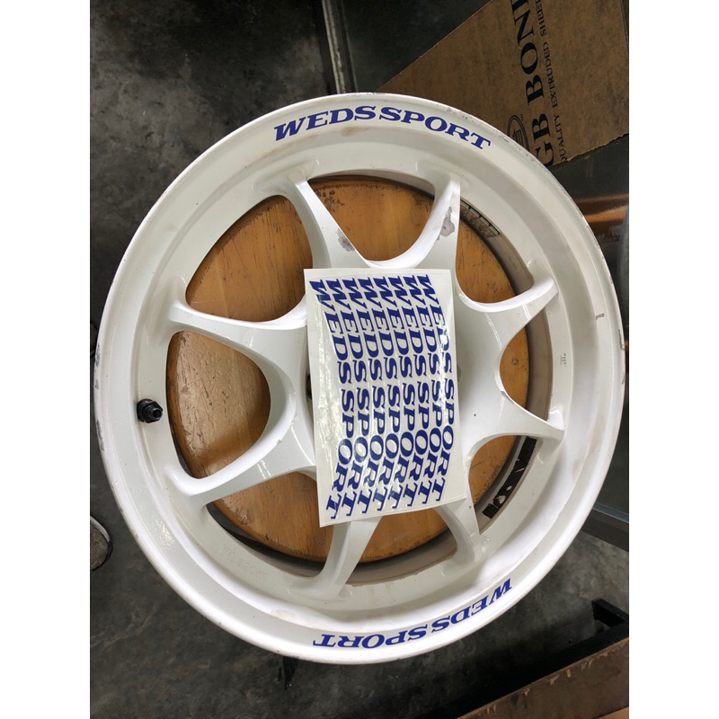 Weds sport rim sticker WEDS Sport | Shopee Malaysia