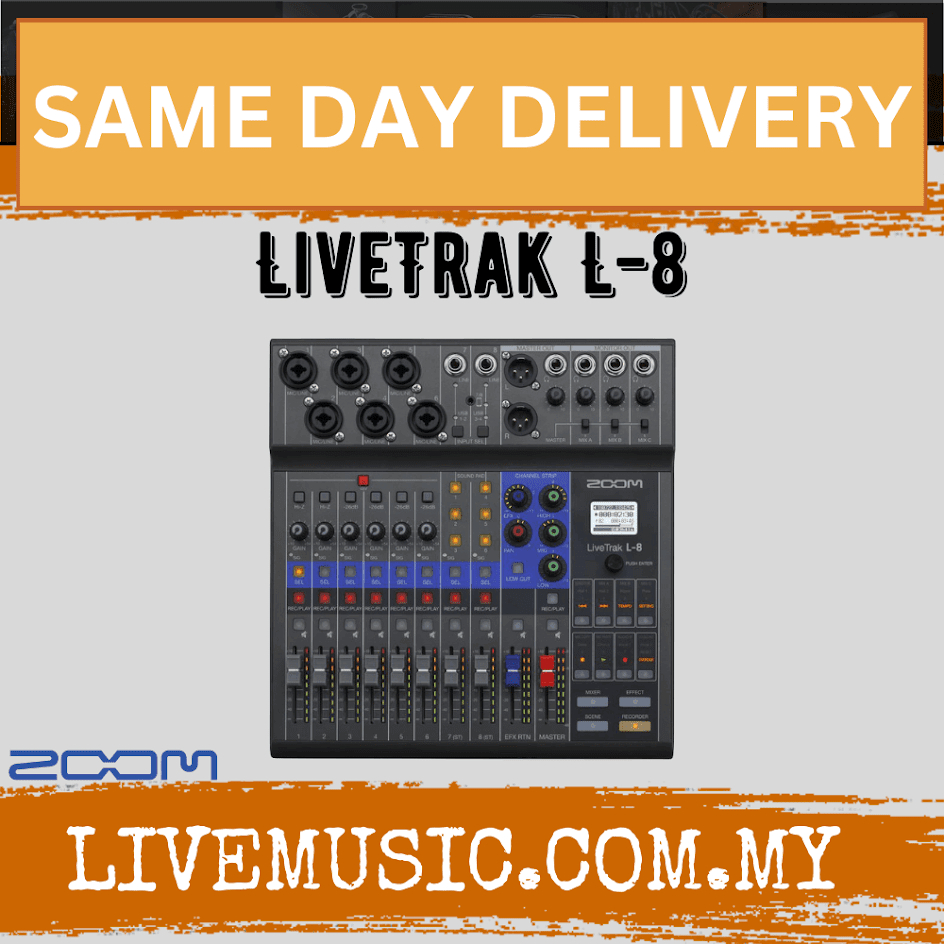 Zoom LiveTrak L8 - 8 Channel Digital Mixer / Recorder ( L-8 / L 8 ...