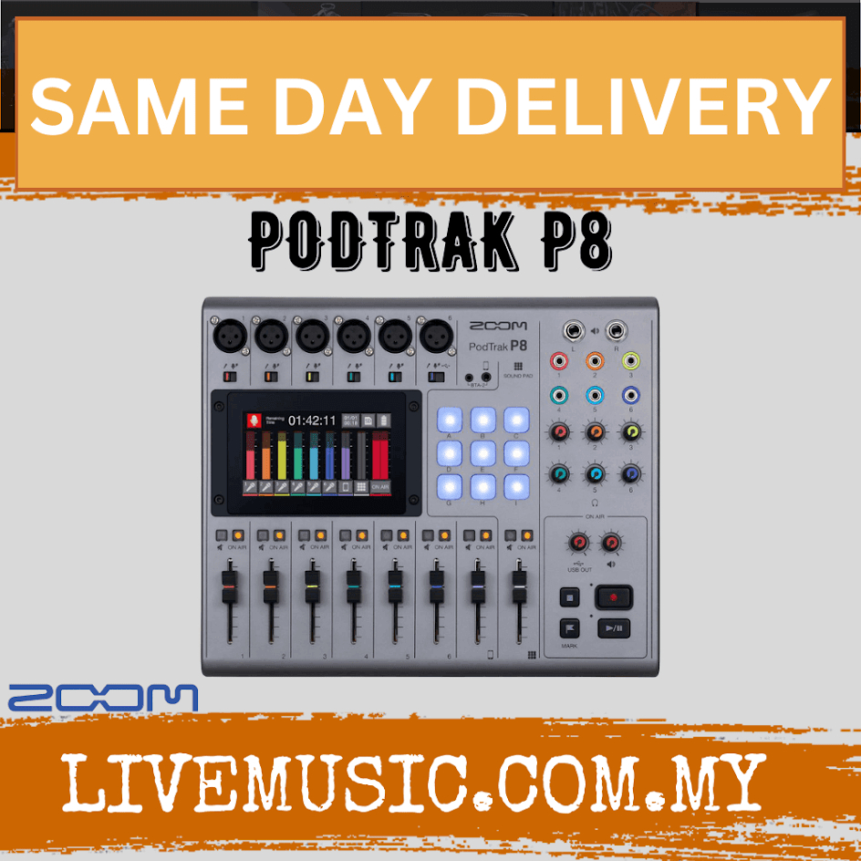 Zoom Podtrak P8 8-channel Podcasting Mixer | Shopee Malaysia
