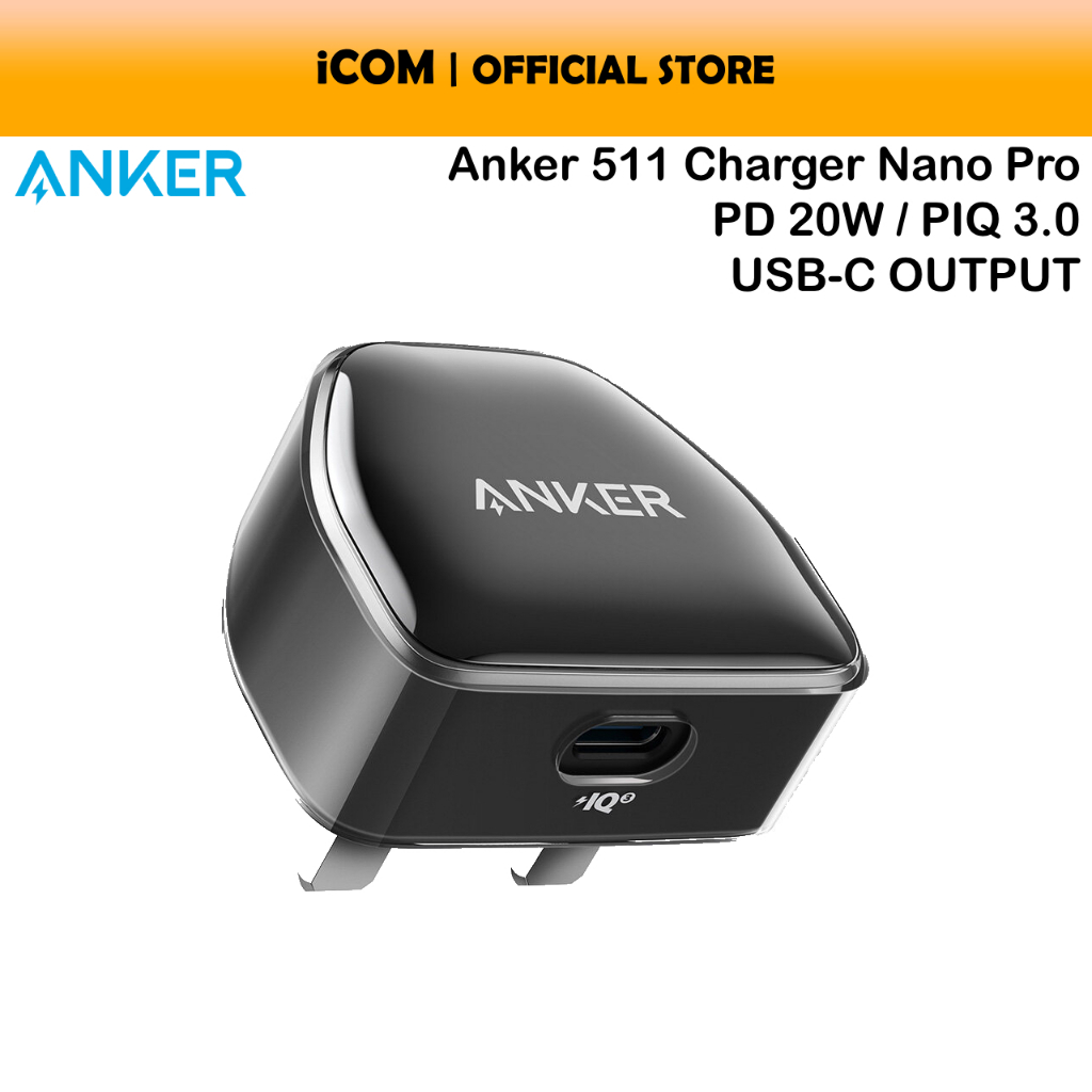 Anker 511 Charger Nano Pro W Fast Charging Adapter (20W) | Shopee Malaysia