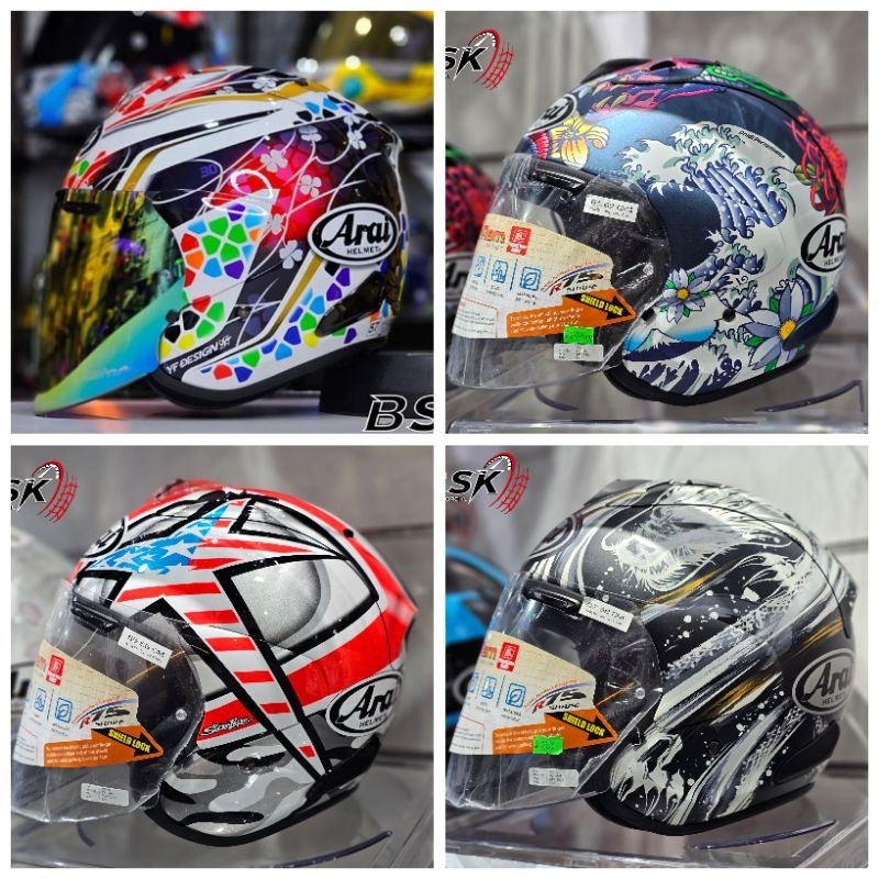 Original Arai Vz Ram Open Face Helmet - Come With 1 Year Warranty | Shopee Malaysia