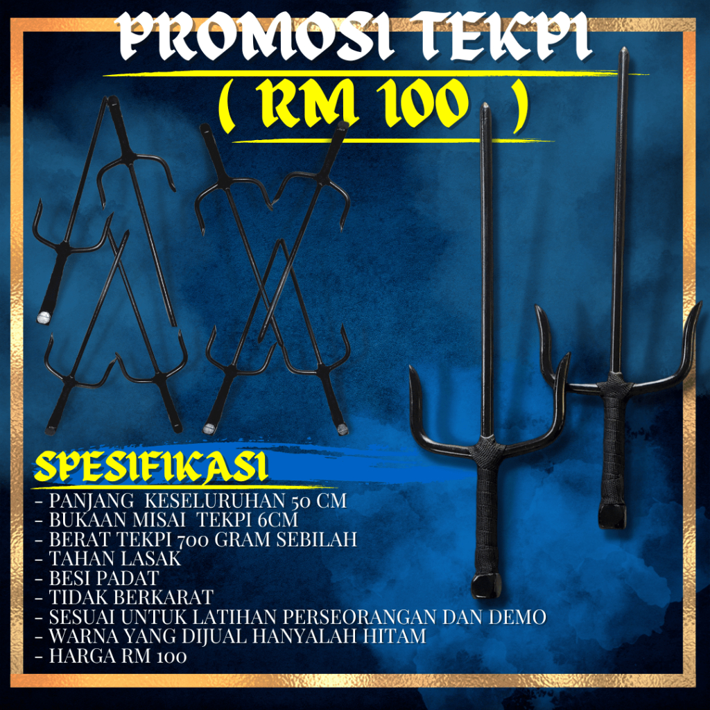 training equipment prop sai tekpi basic black | Shopee Malaysia