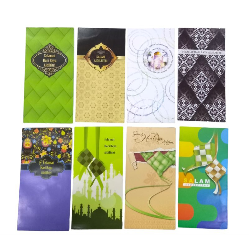 Sampul Duit Raya Design Aidilfitri/ selamat hari raya 6pcs/ 8pcs Angpau ...