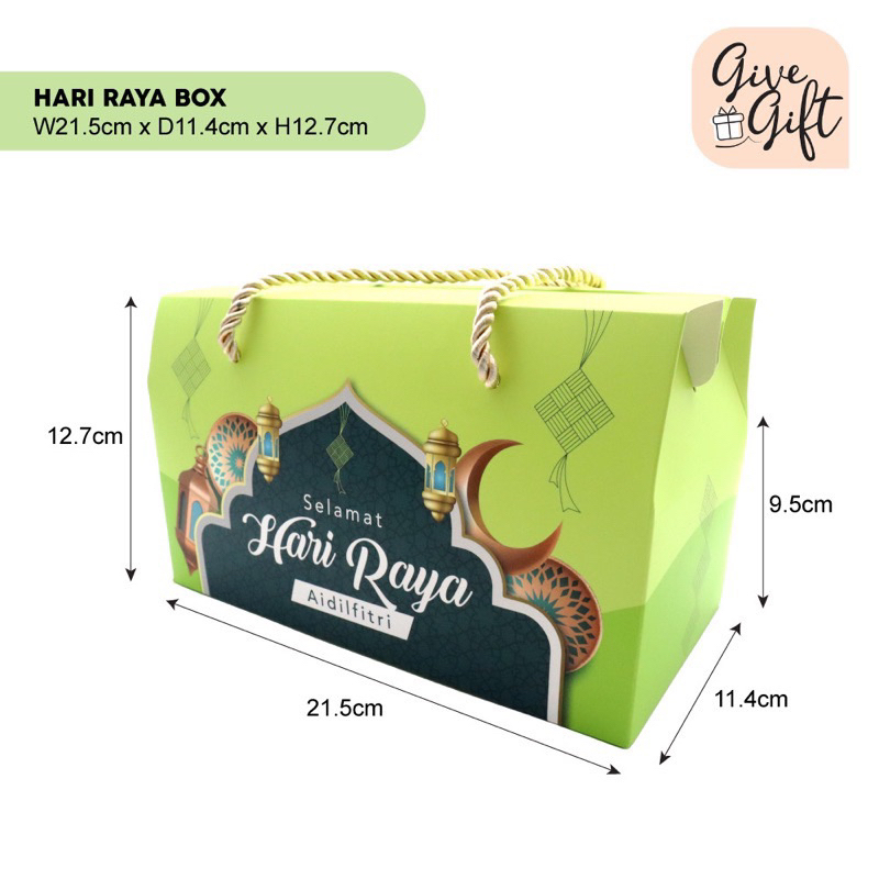 Raya Gift Box / Hari Raya Box - 1pc (READY STOCK in Malaysia) | Shopee ...