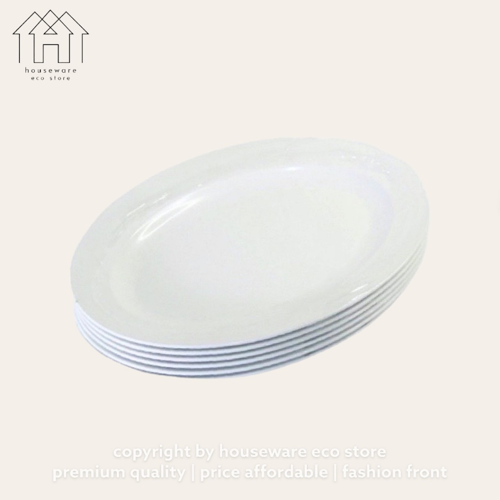 LAVA 6pcs (9”/10”/12”/13”) Oval Plate Steam Fish Plate Dish / Tableware ...