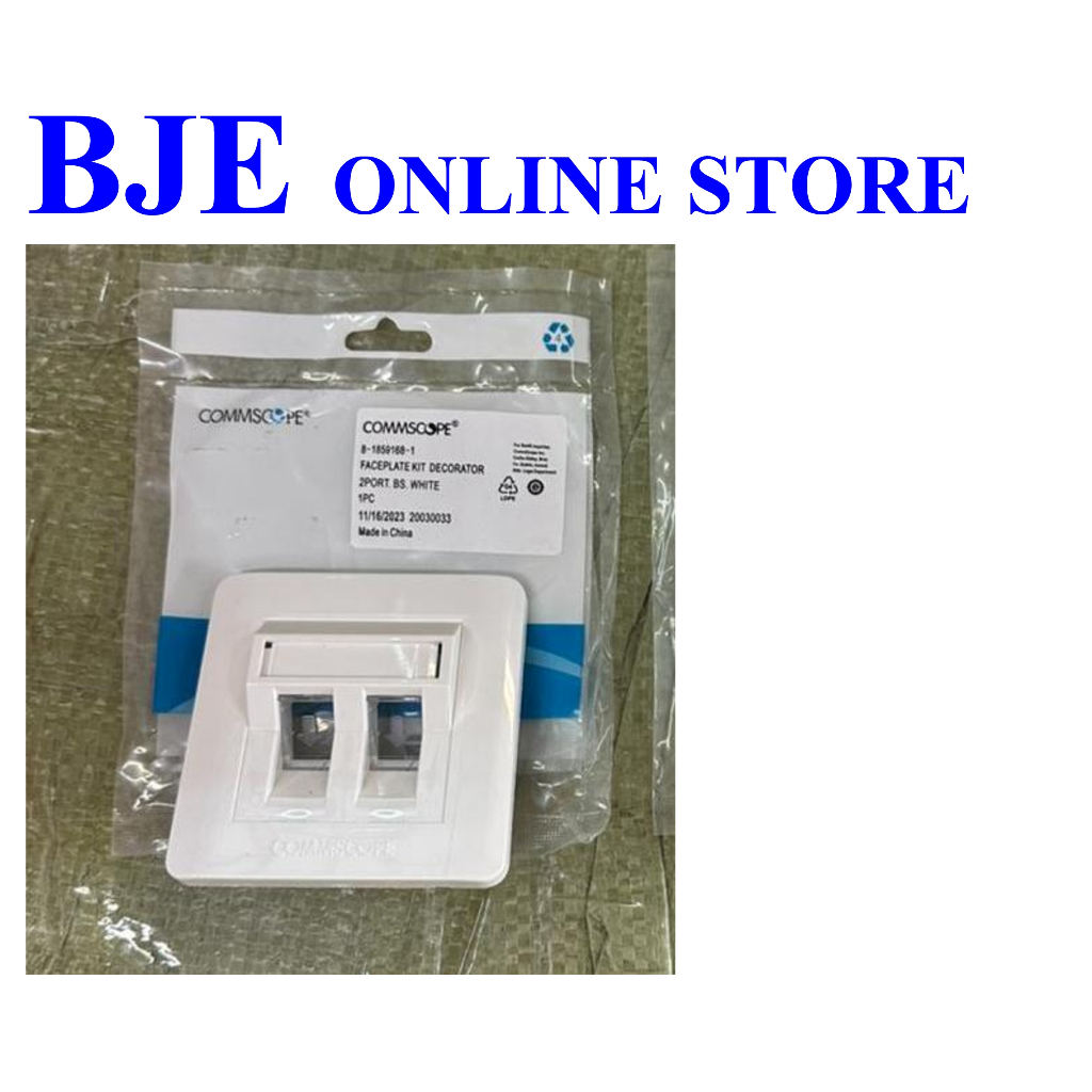 AMP Commscope CAT5E/CAT6 1Port 2 Ports Faceplate Degree Angle Type Data ...