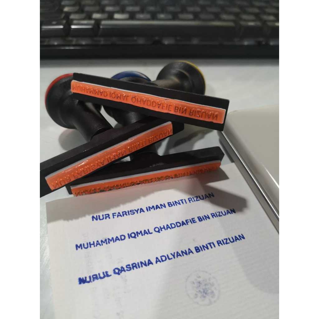 RUBBER STAMP - COP NAMA SEKOLAH MURAH | Shopee Malaysia