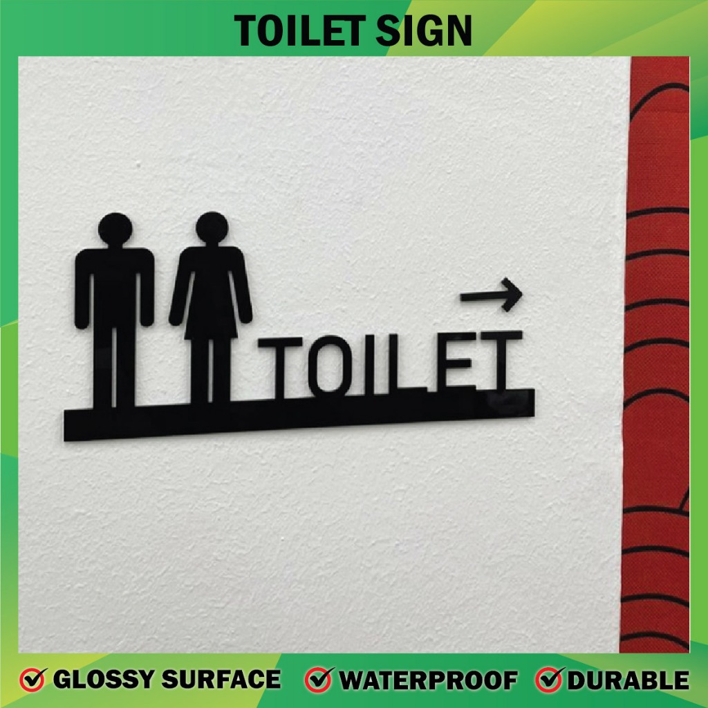 Toilet Sign Board Toilet Acrylic Signage / WA06 | Shopee Malaysia