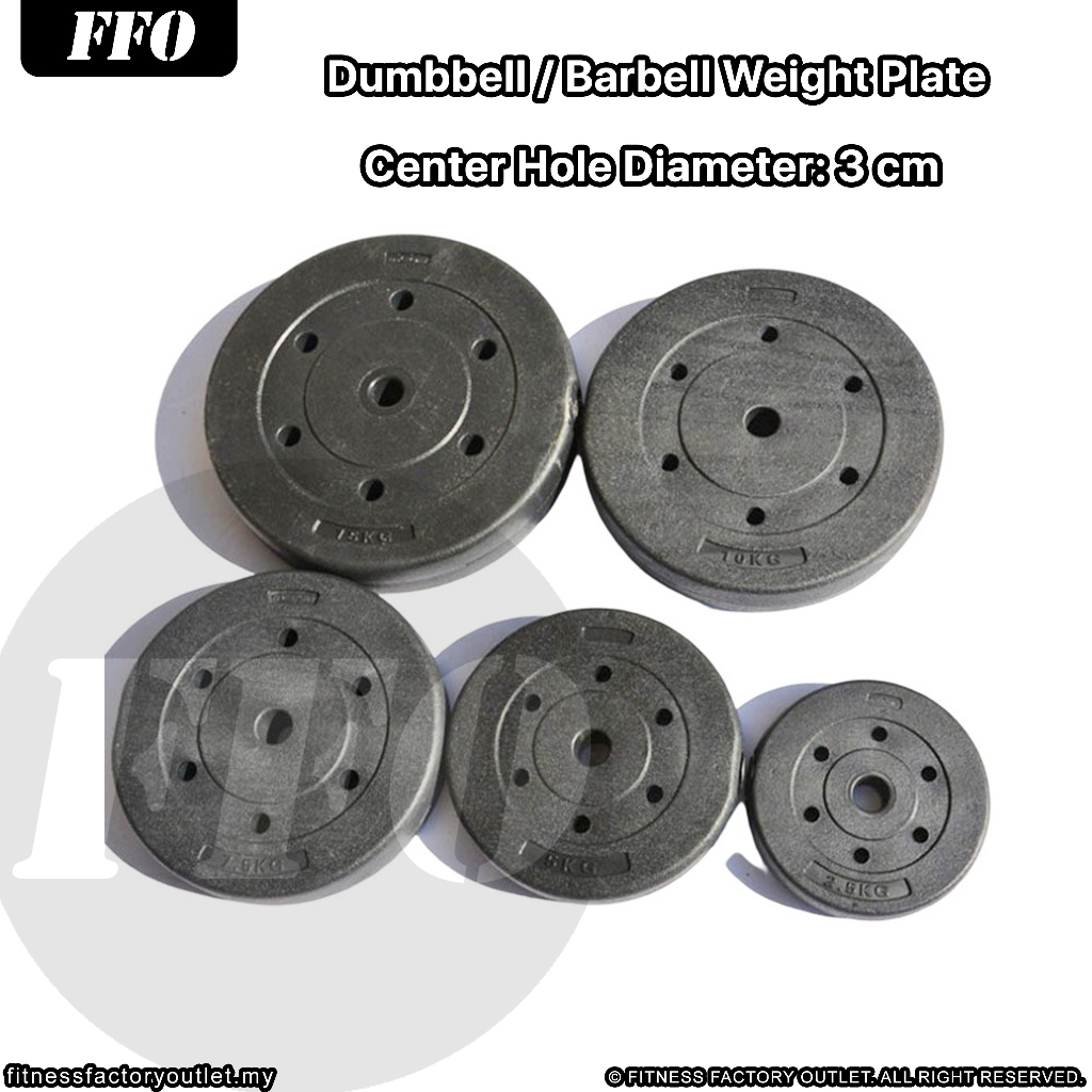 Dumbbell Weight Plate 2.5KG High Grade Bumper Dumbbell Plates Barbell ...