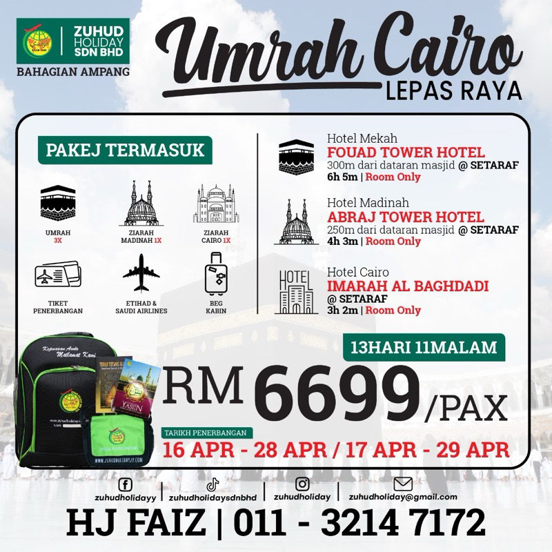 Umrah ziarah Cairo,Mesir | Shopee Malaysia