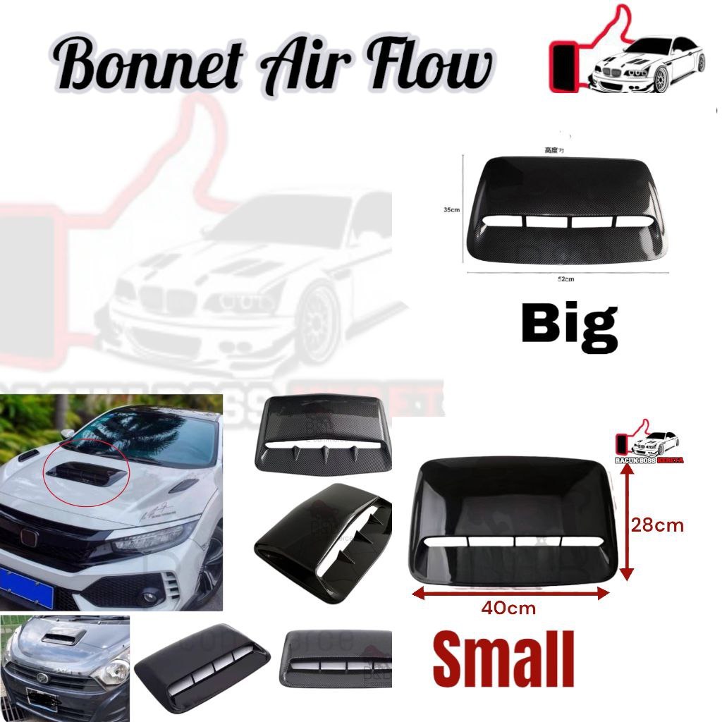 (Type C) Bonnet Air flow / airflow / air scoop universal high quality ...