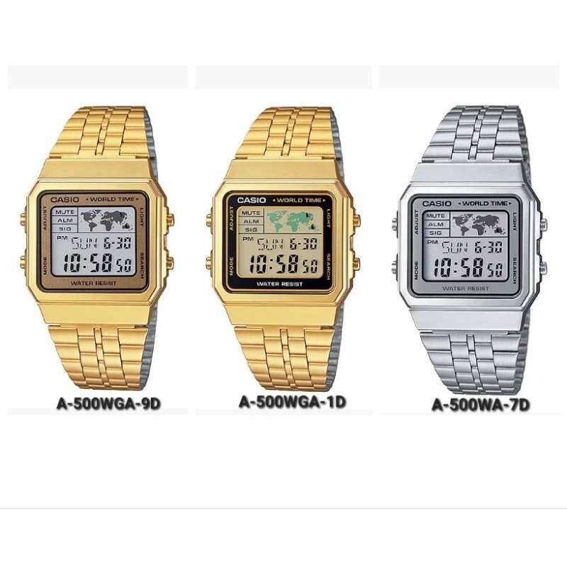 Casio Vintage A-500W series with box | Shopee Malaysia