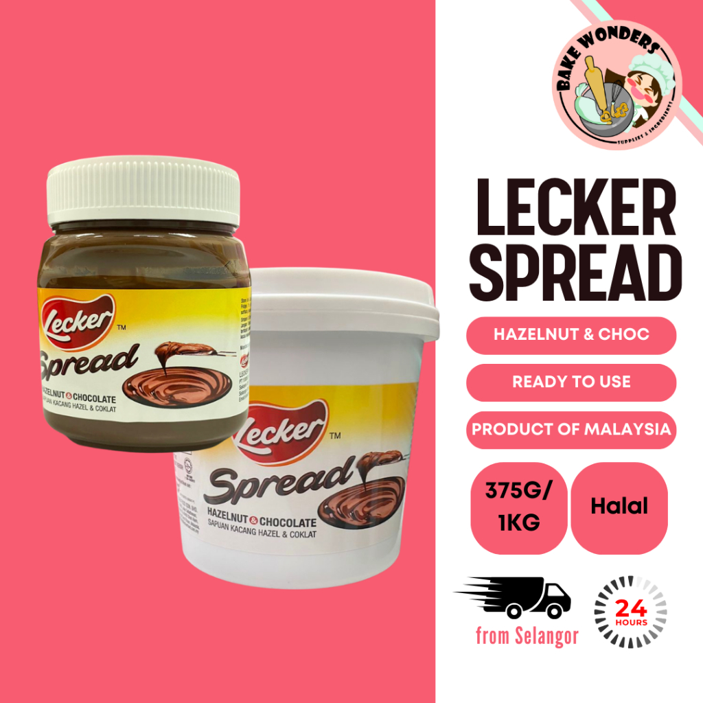 Lecker Spread/Hazelnut & Chocolate/Hazelnut and Choc Spread/Sapuan ...
