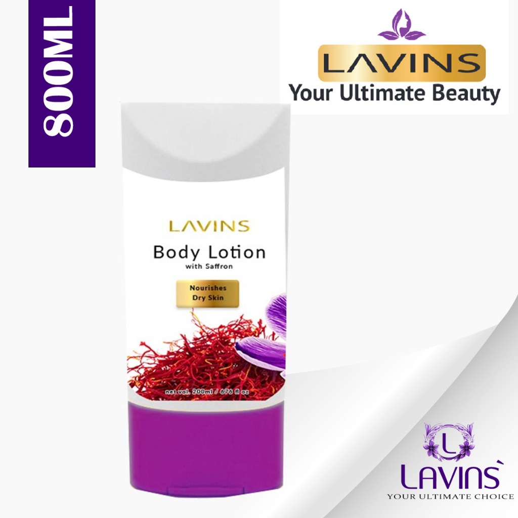 Lavins Whitening Body Lotion With Saffron To Nourish Dry Skin 200ml ...