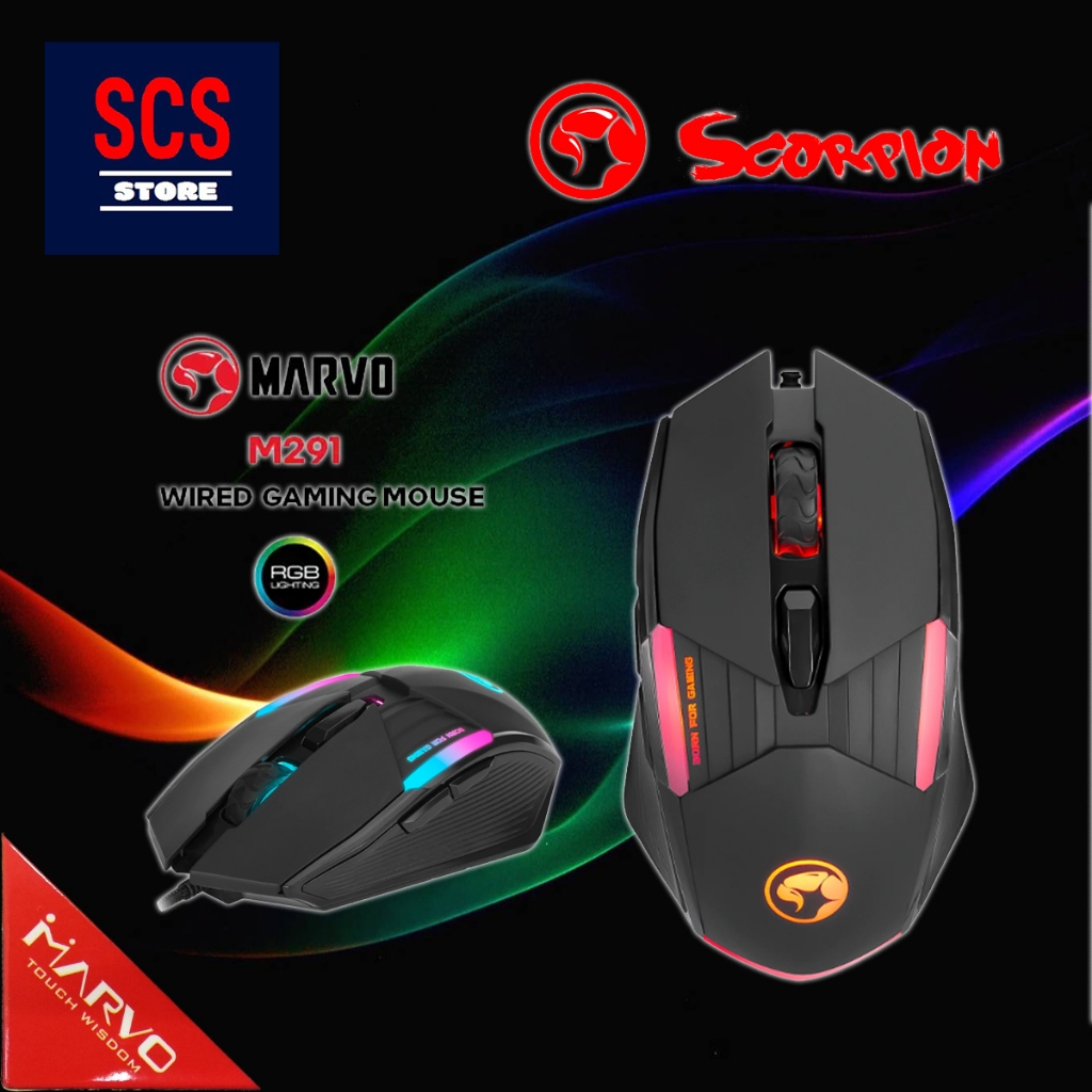 MARVO M291 Wired RGB Gaming Mouse | Shopee Malaysia