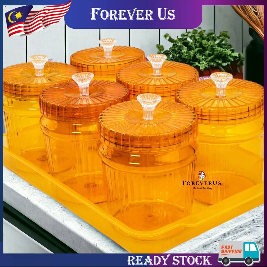 6pcs Set Bekas Kuih Raya Set / Cookies Container Set / Bekas Kuih Raya ...