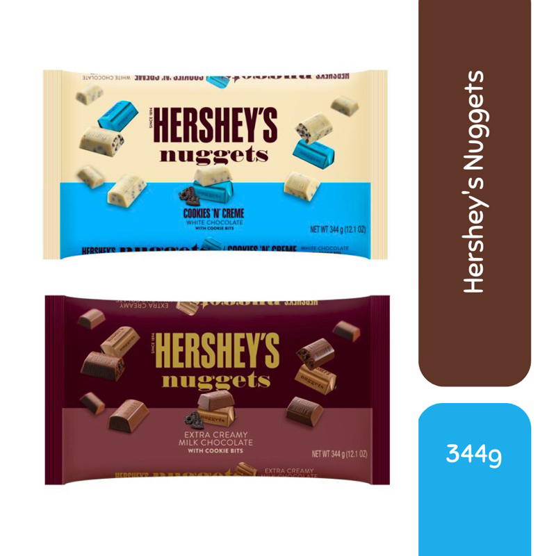 Hershey's Nuggets Cookies n Creme | Milk Chocolate 334g | Shopee Malaysia