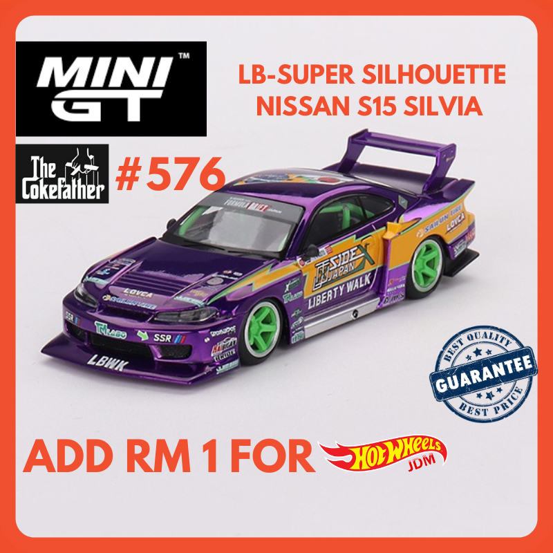 MINI GT 576 LB-Super Silhouette Nissan S15 Silvia Formula Drift Japan ...