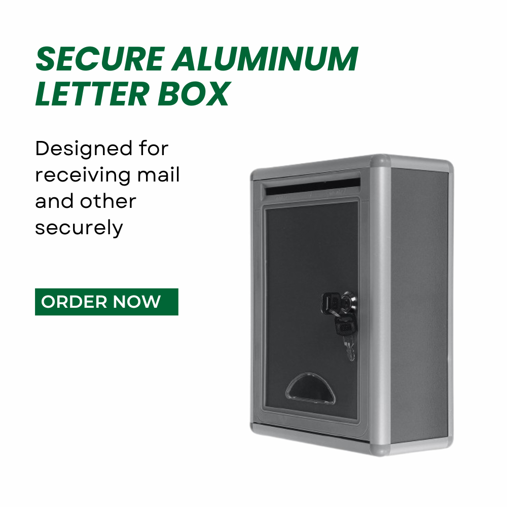 Classic Aluminum Letter Box Mail Box Suggestion Box Ballot Box ...