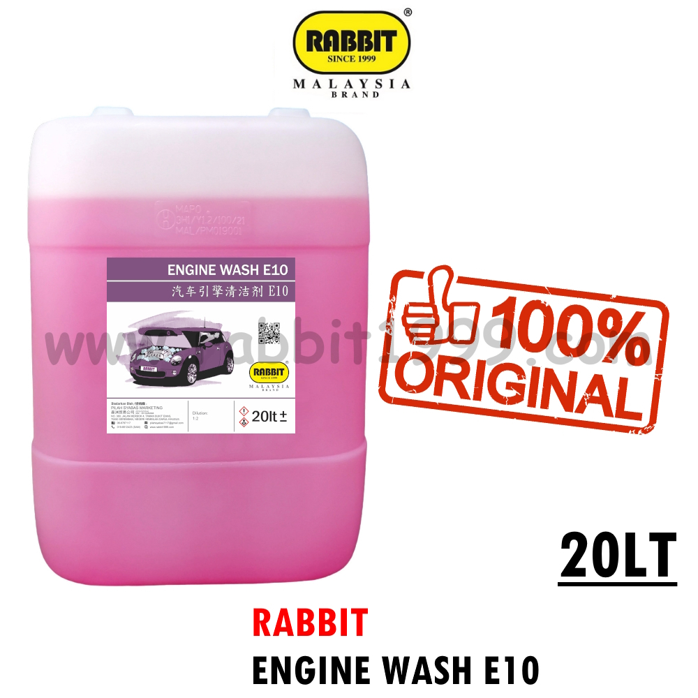 RABBIT ENGINE WASH E10 - 20Lt - Degreaser Dirt Buster Concentrated ...