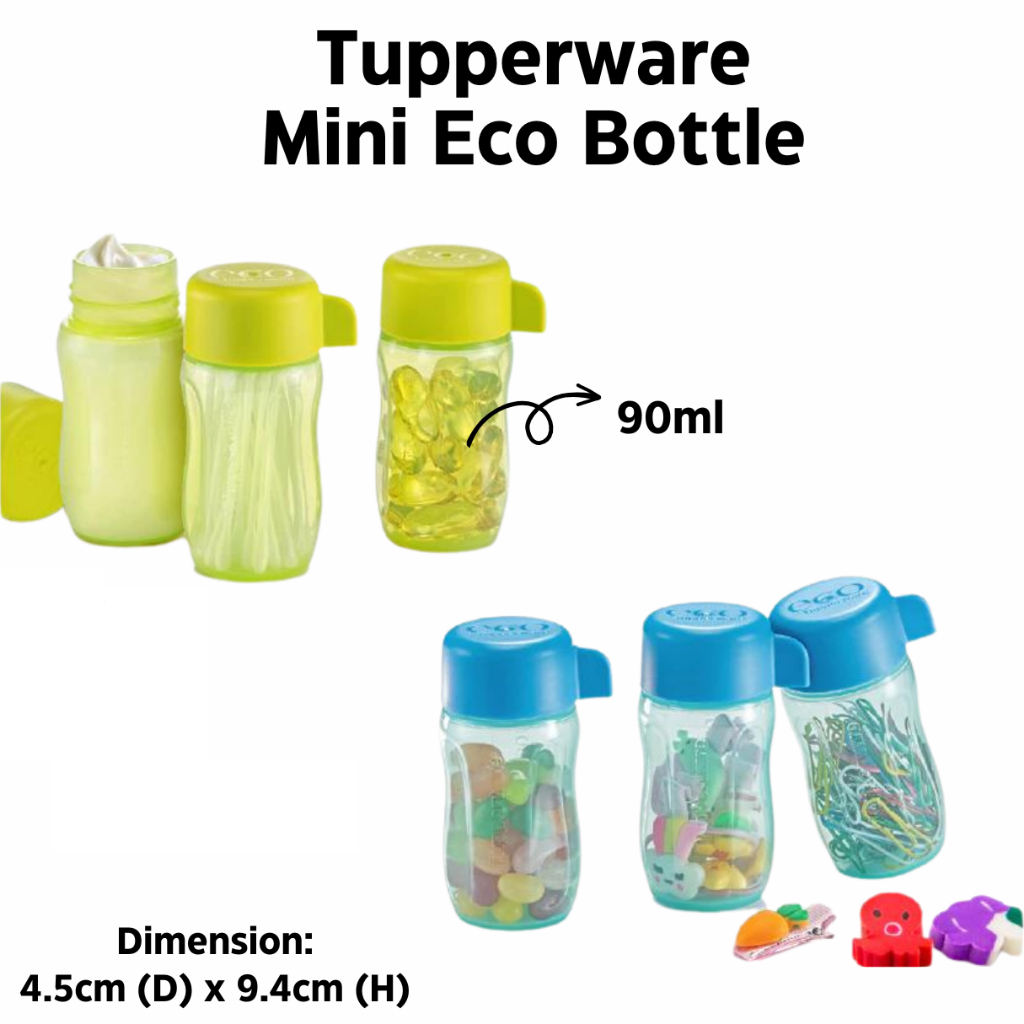 Tupperware Mini Eco Bottle 90ml (3pcs) | Shopee Malaysia