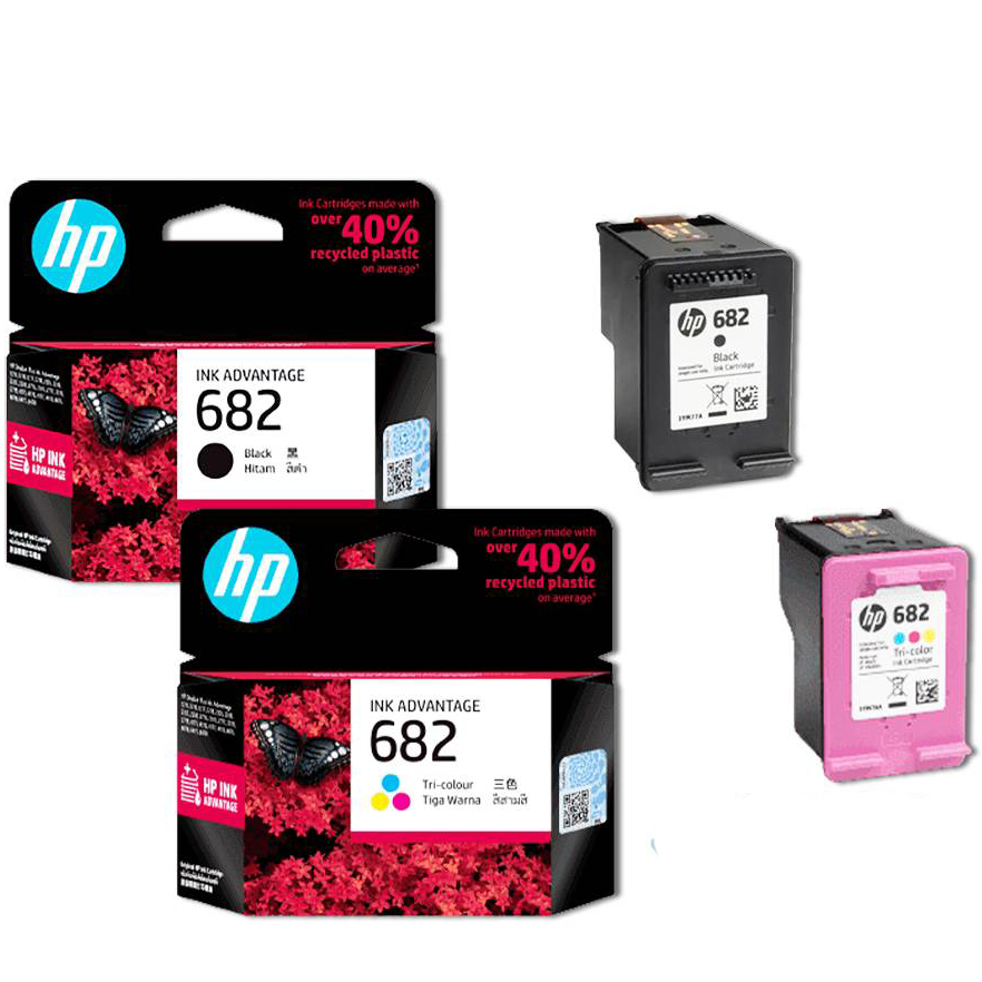 HP 682 Original Ink Advantage Black/Color | Shopee Malaysia
