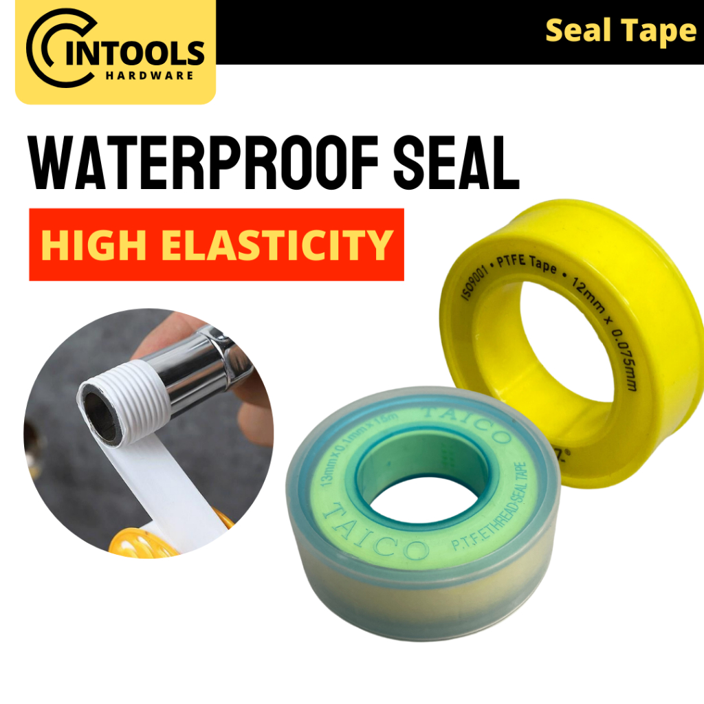 Plumbing PTFE Seal Tape - Water Tap Leakage Resistant Pipe Threads ...