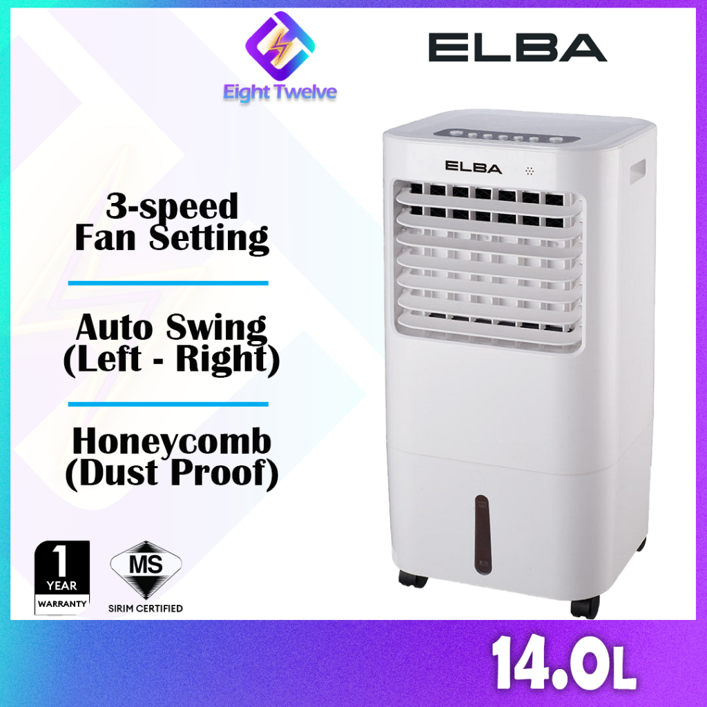 ELBA Air Cooler 14L Penyejuk Udara | Sleep Timer | EAC-H6580RC(WH ...