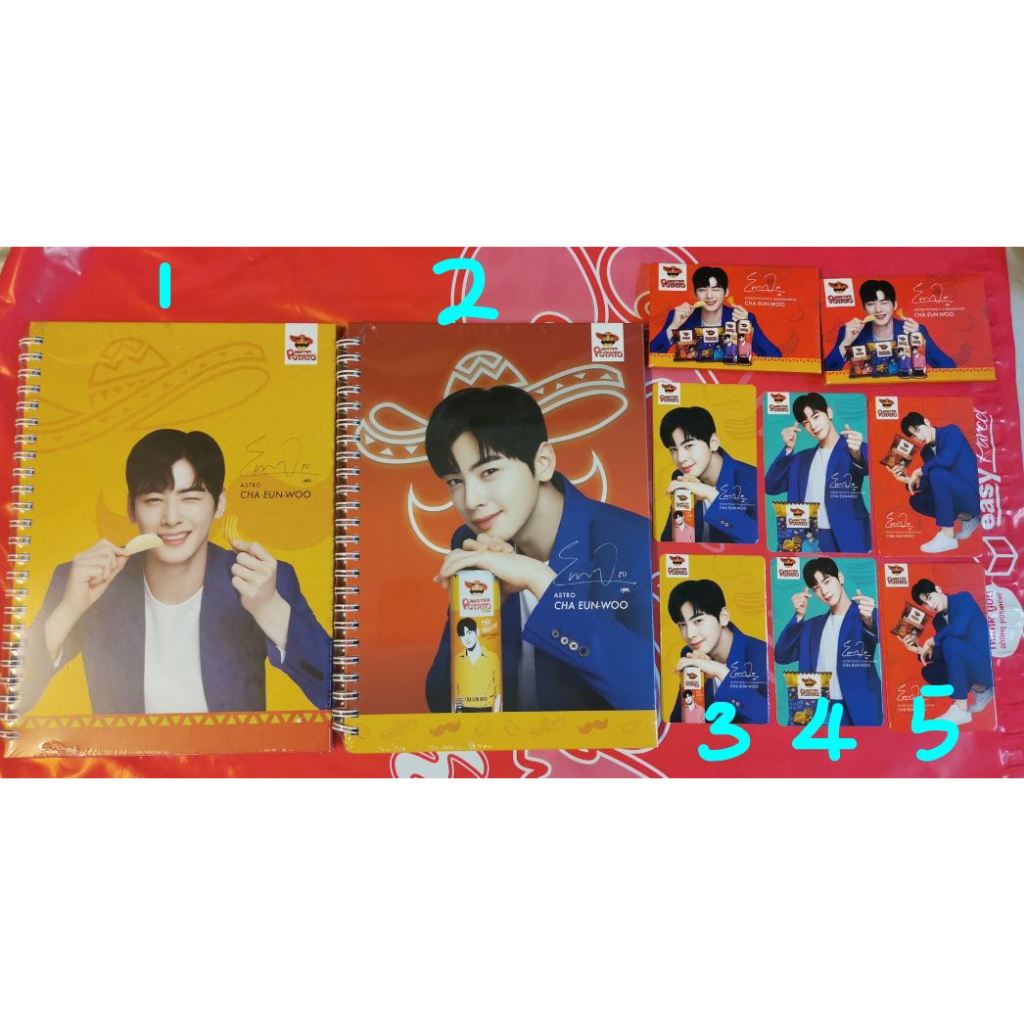 ASTRO CHA EUN WOO MISTER POTATO NOTEBOOK PHOTOCARD | Shopee Malaysia