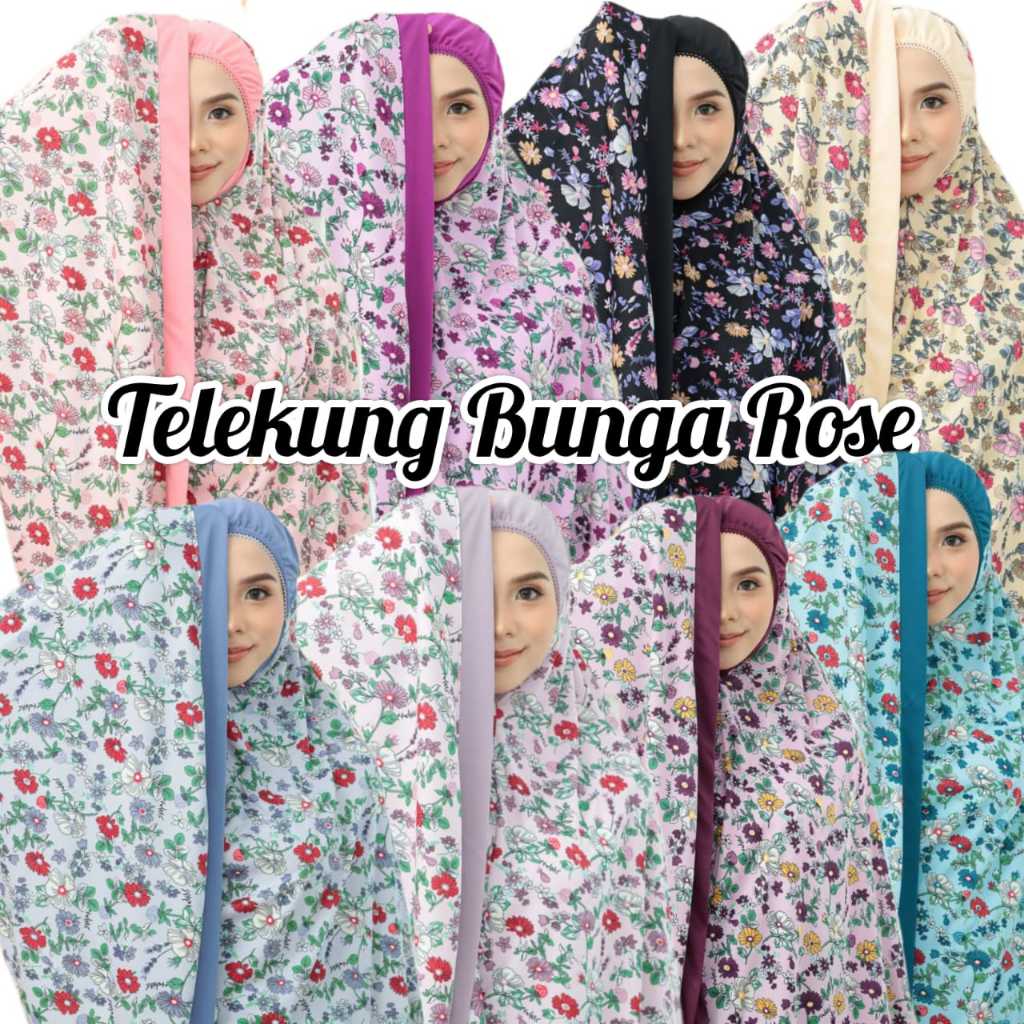 🔥NEW ARRIVAL🔥TELEKUNG BUNGA-KAIN VISCOSE-Telekung Terbaru di pasaran 😍 ...