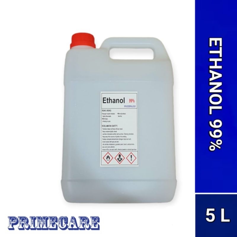 Ethanol (Denatured alcohol - Ethyl Alcohol) 5 Litres [Perfume Making / Solvent / Sanitizer] ( 99 ...