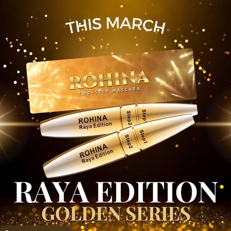 🔥ORIGINAL HQ🔥[READY STOCK] Rohina Mascara Gold Raya Edition | Shopee ...