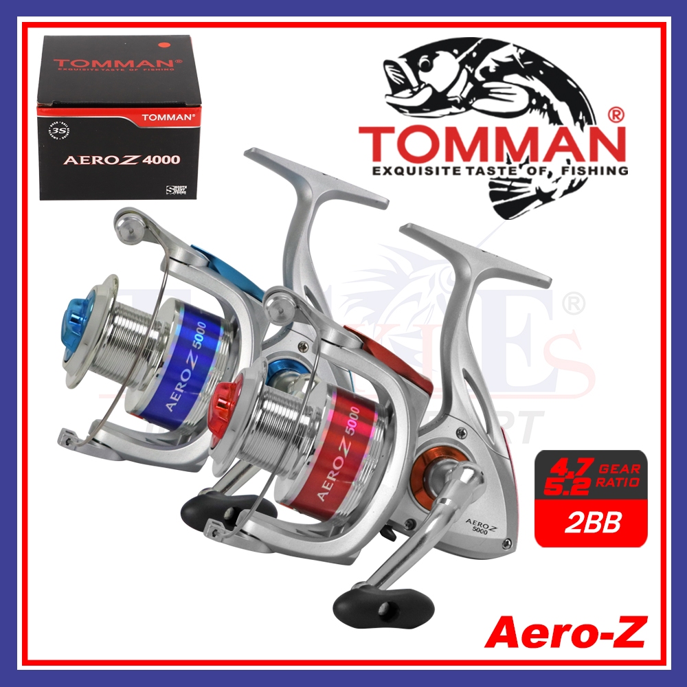 Tomman Aero-Z Mesin Pancing Spinning Fishing Reel Air Tawar | Shopee ...