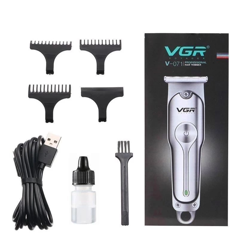 ORIGINAL VGR V-071 Zero Adjustable Professional Rechargeable Hair trimmer Metal Barber Use ...